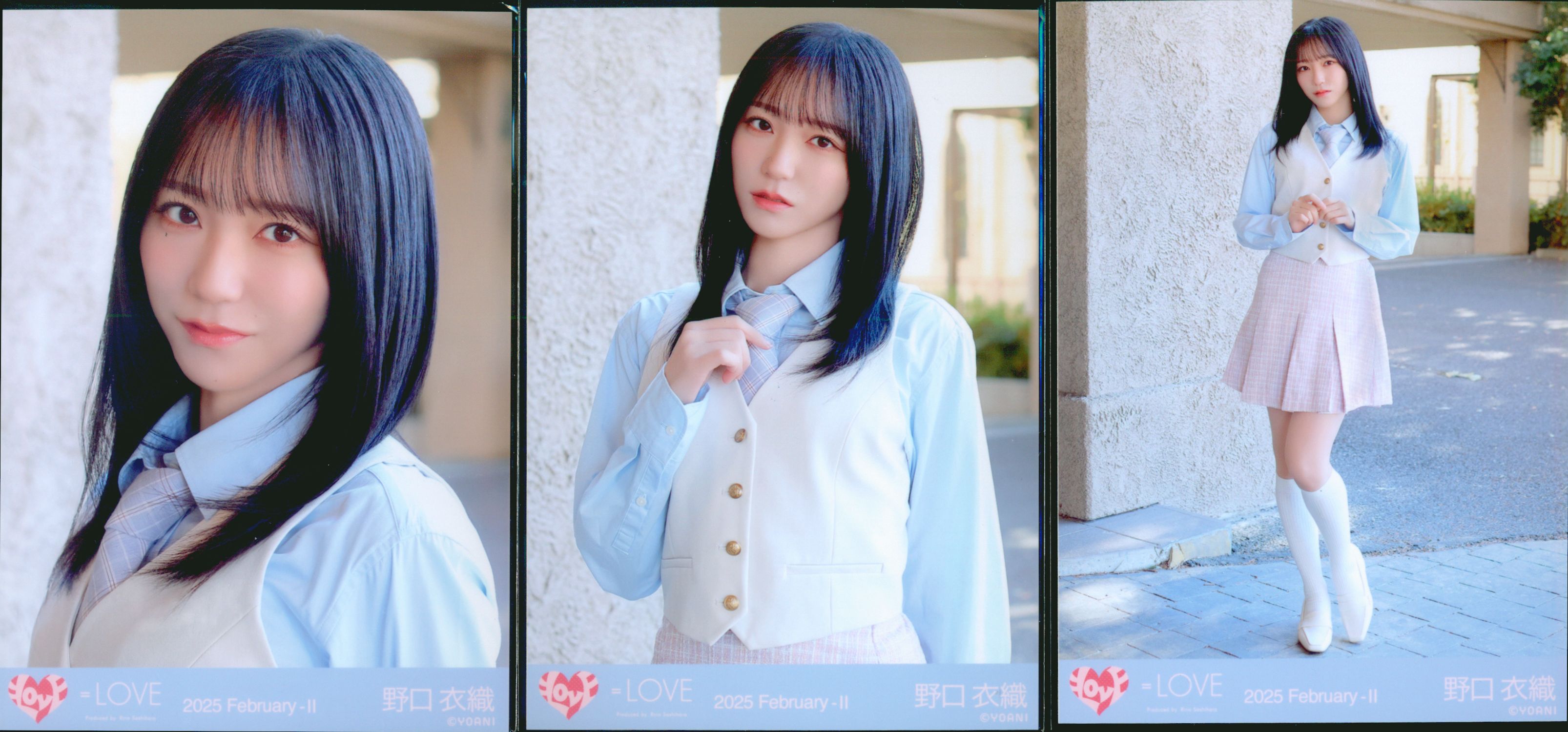 ＝LOVE 2025年2月ランダム生写真 野口衣織 2025 February-II (「とくべチュ、して/恋人以上、好き未満」ジャケット衣 3種コンプ | まんだらけ Mandarake