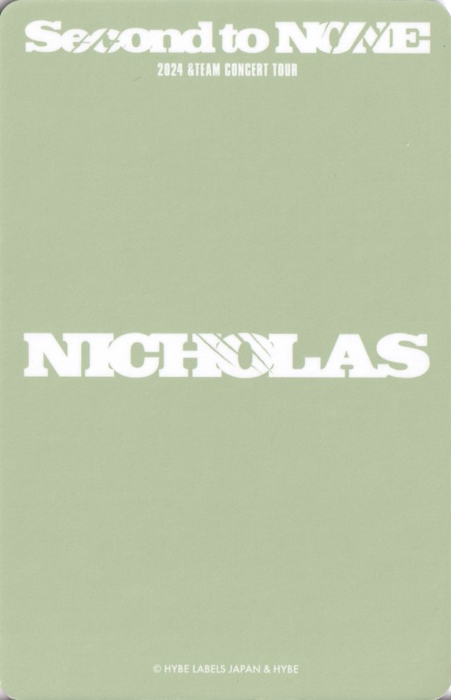 &TEAM NICHOLAS SECOND TO NONE | まんだらけ Mandarake