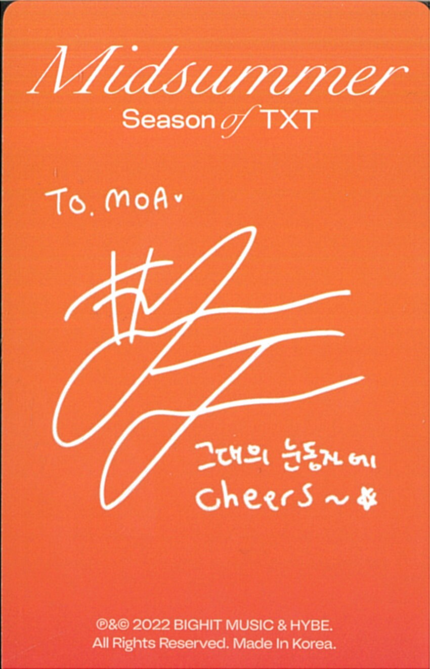 TXT Orangeade ver. YEONJUN 2022 SEASON of TXT Midsummer | まんだらけ Mandarake