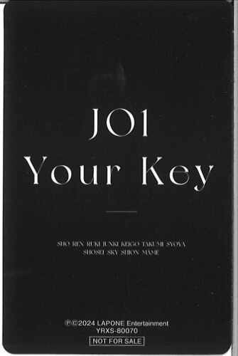 JO1 JO1盤 木全翔也 Your Key | まんだらけ Mandarake
