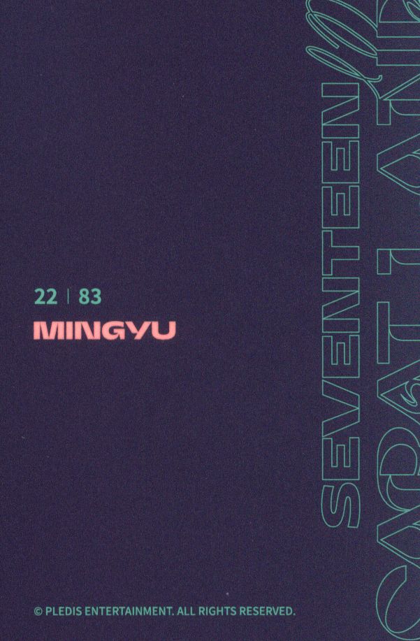 SEVENTEEN 2022 6th FANMEETING CARAT LAND MINGYU トレーディングカード 0022 | まんだらけ Mandarake