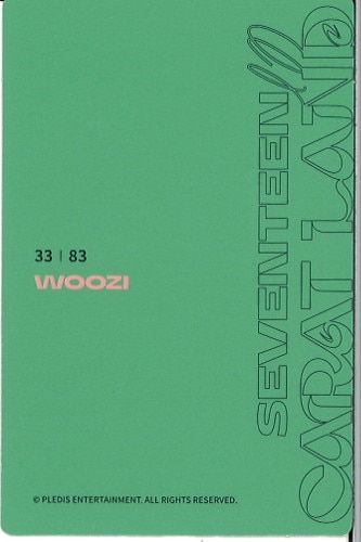 SEVENTEEN 2022 6th FANMEETING CARAT LAND WOOZI トレーディングカード 0033 | まんだらけ Mandarake