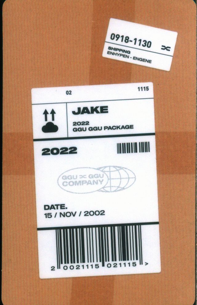 ENHYPEN JAKE 2022 GGU GGU PACKAGE 荷札 | まんだらけ Mandarake