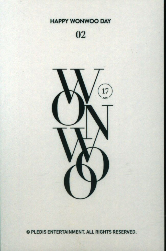 SEVENTEEN VER.1 WONWOO HAPPY WONWOO DAY BIRTHDAY PACKAGE 2/4 | まんだらけ Mandarake