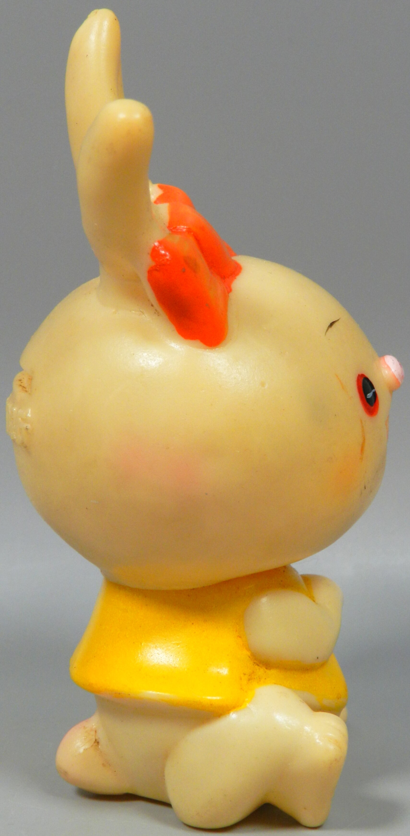千葉相互銀行 貯金箱 ミミちゃん ベスト黄/リボン赤 105mm | まんだらけ Mandarake