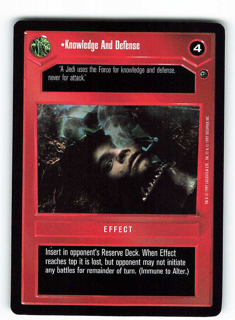 STAR WARS CCG Dagobah Dark Knowledge And Defense C | まんだらけ Mandarake