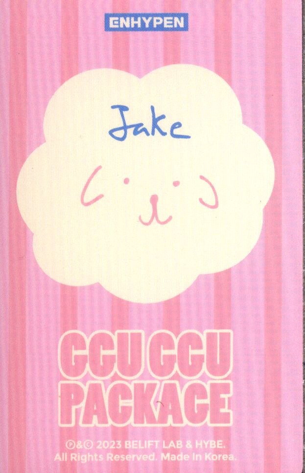ENHYPEN JAKE 2023 GGU GGU PACKAGE | まんだらけ Mandarake