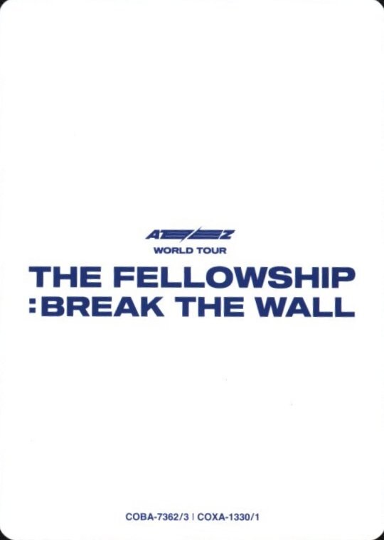 ATEEZ SAN THE FELLOWSHIP BREAK THE WALL BOX2 BOX2 | まんだらけ Mandarake