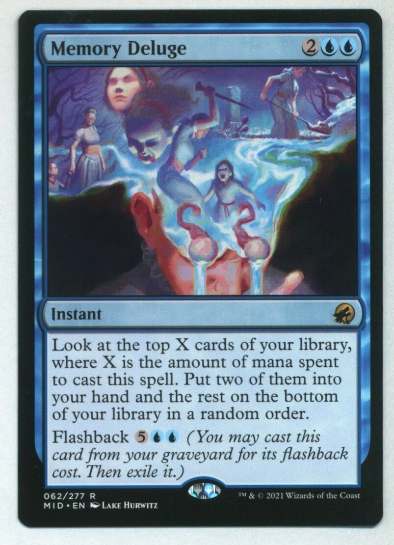 MTG イニストラード：真夜中の狩り MID 【英】記憶の氾濫/Memory Deluge 青R | まんだらけ Mandarake