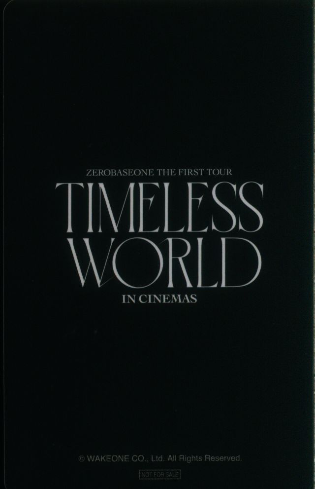 ZEROBASEONE ライブビューイング JIWOONG TIMELESS WORLD IN JAPAN | まんだらけ Mandarake