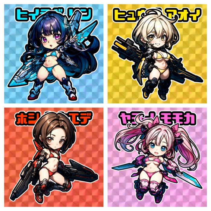 KC.CALAN メカ少女ver.2(4枚セット) | まんだらけ Mandarake